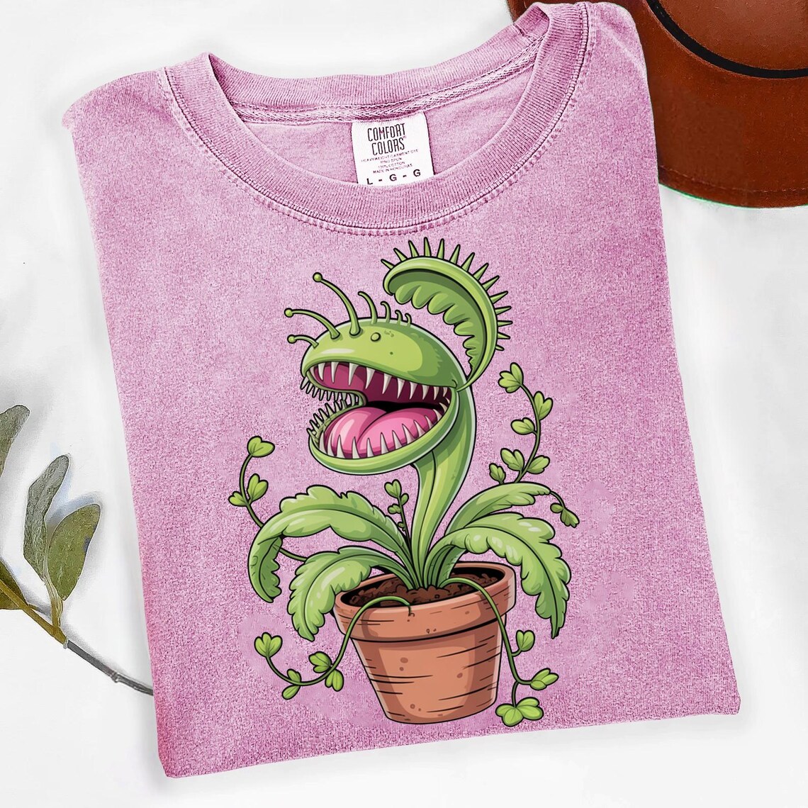 Funny Venus Flytrap T-shirt – Cartoon Horror Plant Gift - Etsy