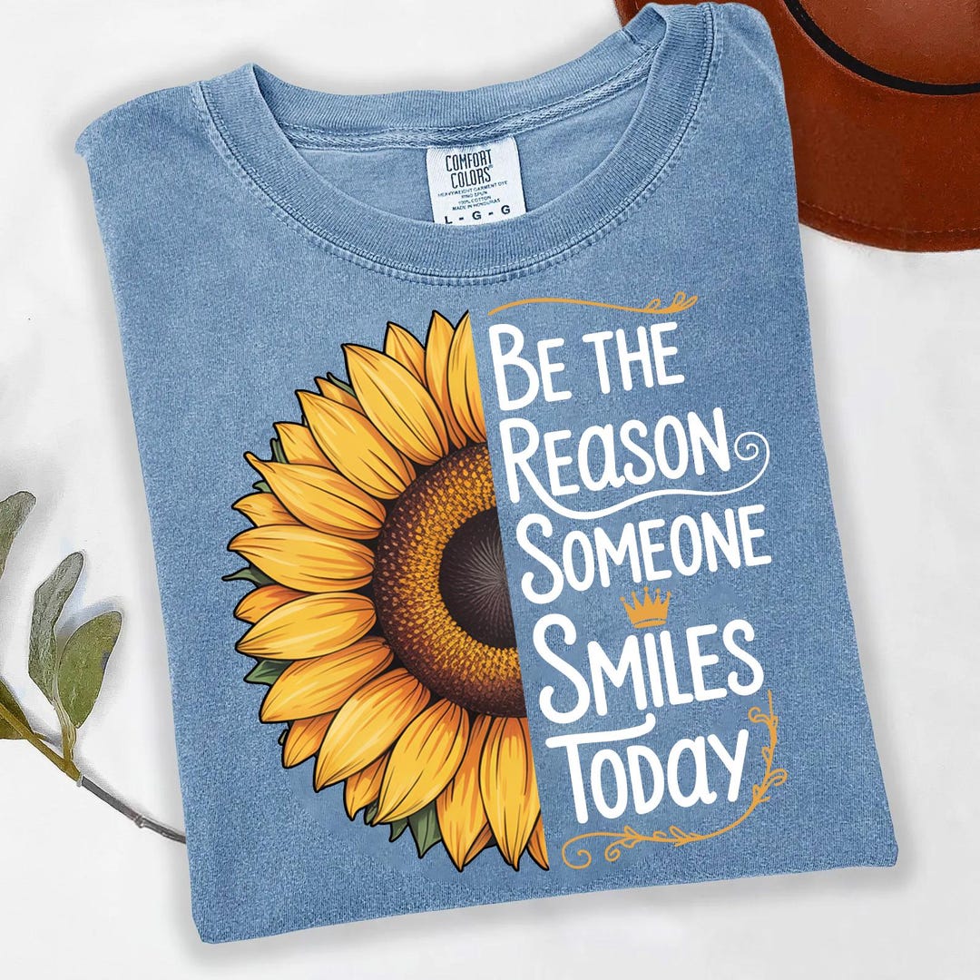 Sunflower Kindness Tee: Inspirational Positive Quote Shirt - Etsy
