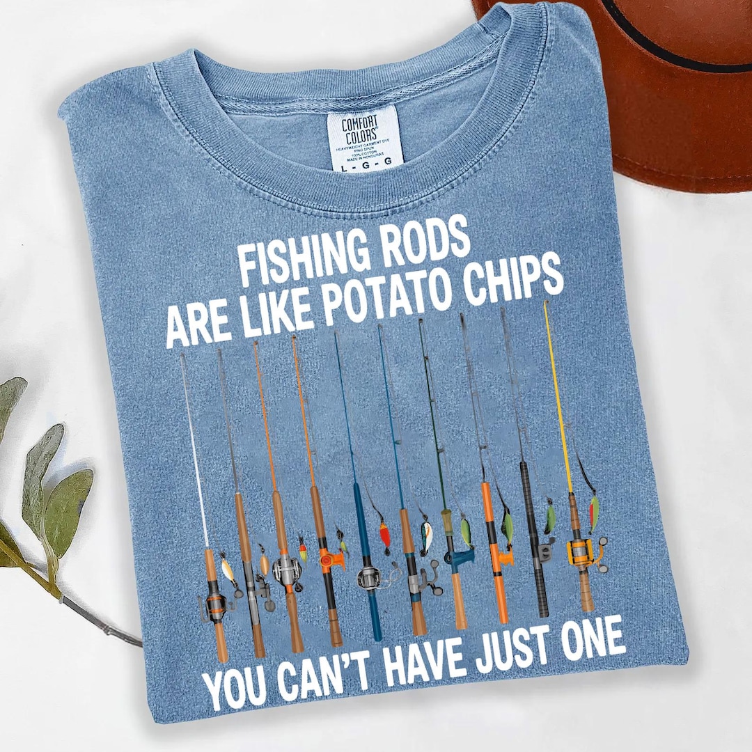 Funny Fishing Rods Graphic Tee - Fisherman Gift - Etsy