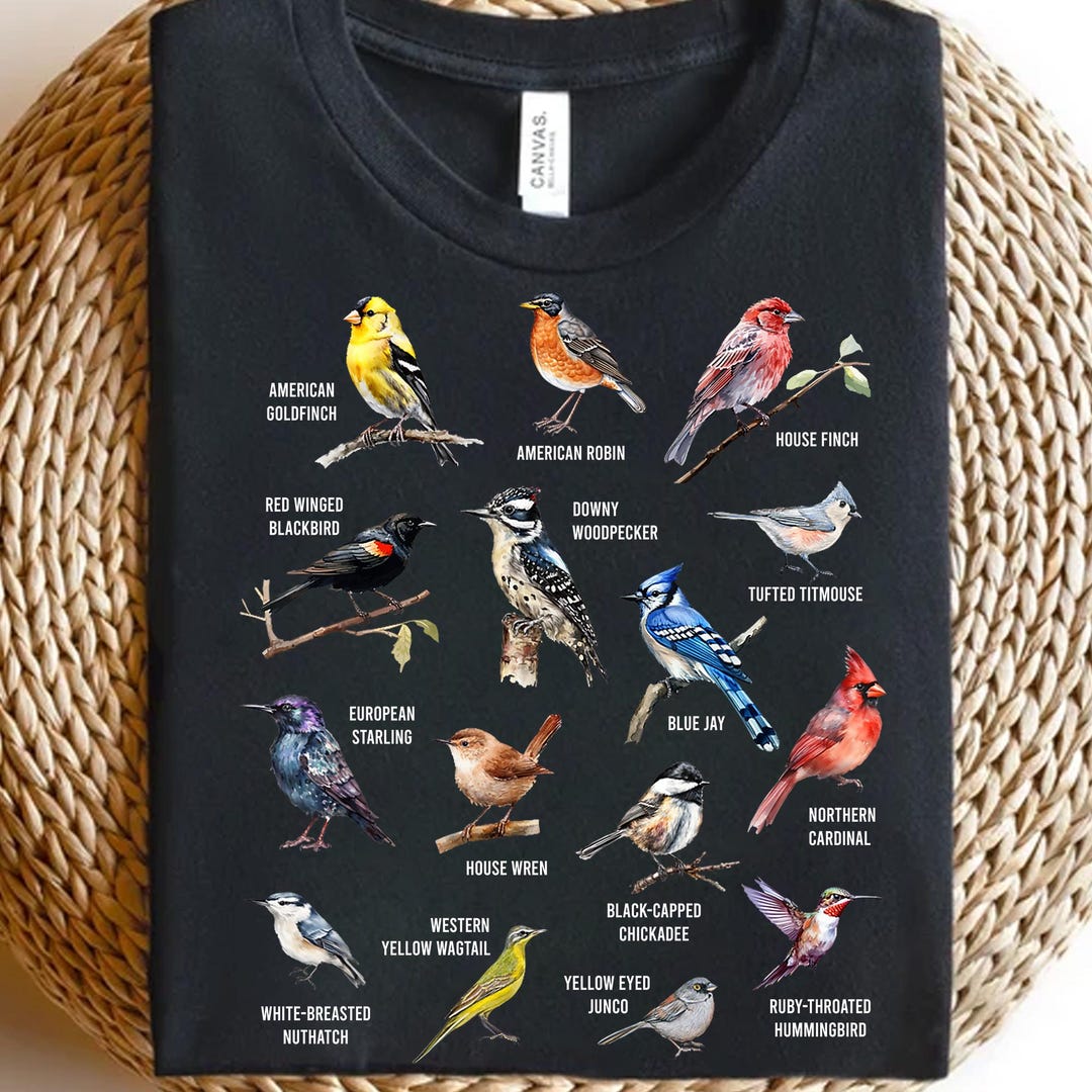 North American Backyard Birds PNG: Sublimation Design (digital Download ...