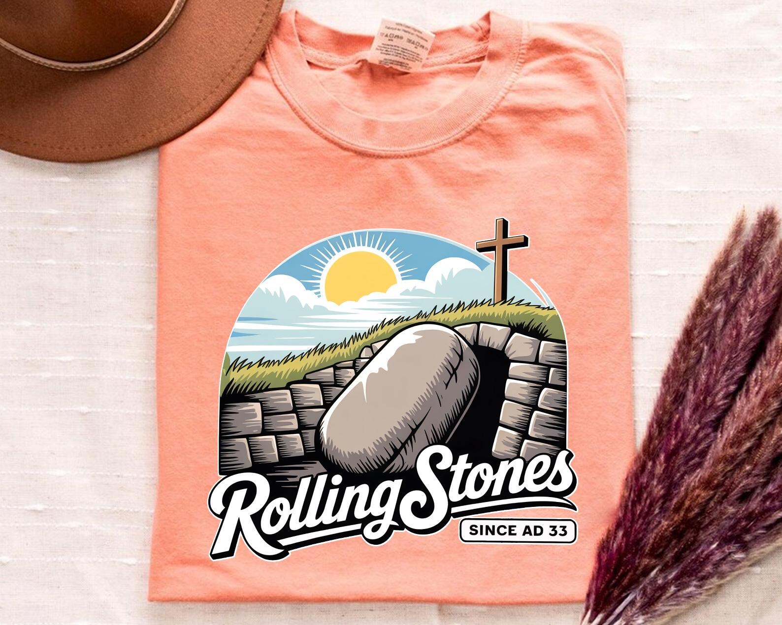 Rolling Stones Resurrection T-shirt – Funny Christian Easter Tee - Etsy