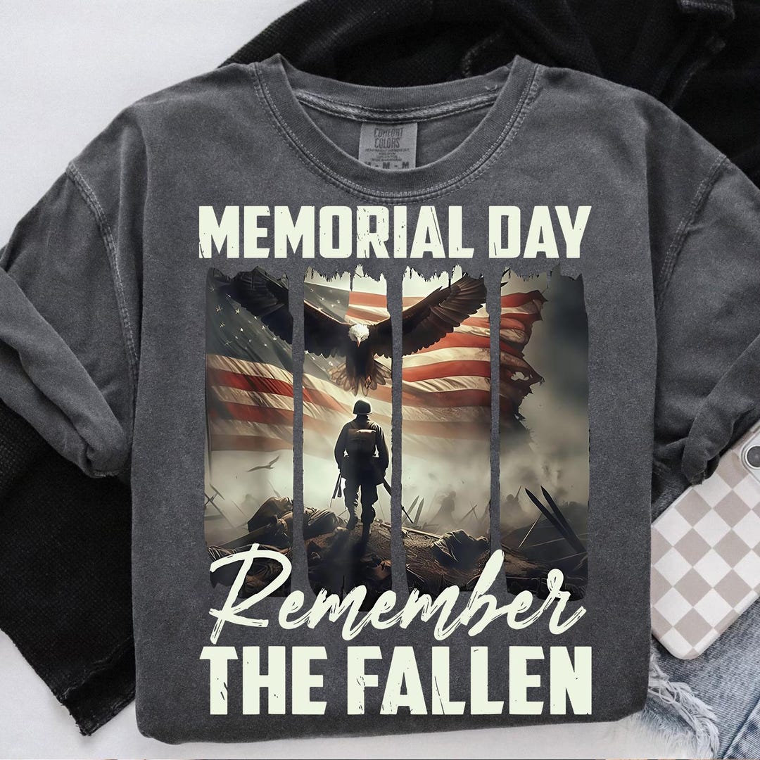 Memorial Day PNG, Remember the Fallen Sublimation Design, Soldier ...