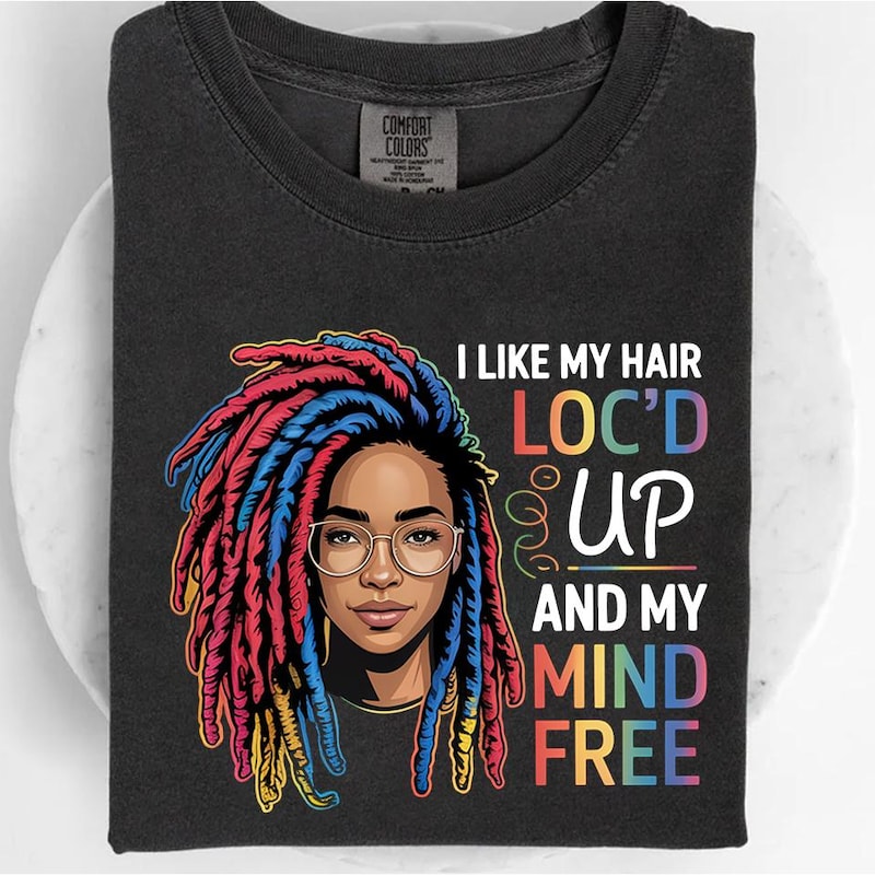 Black Girl With Dreadlocks Tshirt - Etsy Australia