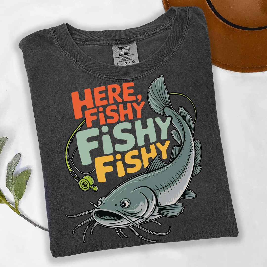 Funny Fishing T-shirt: Catfish Design, Angler Gift - Etsy