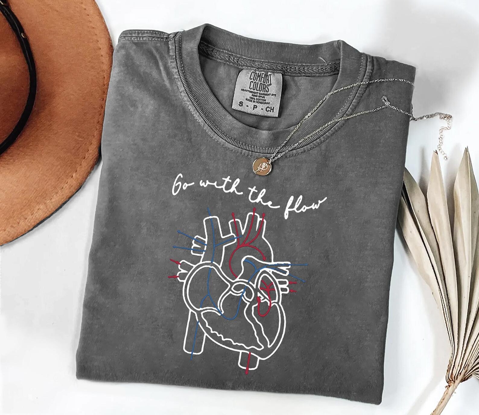 Anatomical Heart Nurse T-shirt: Funny Cardiology Tee, Med Student Gift ...