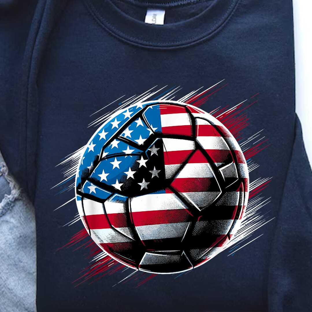 American Flag Soccer Ball PNG | USA Soccer Clipart | Patriotic Football ...