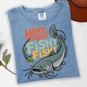 Funny Fishing T-shirt: Catfish Design, Angler Gift - Etsy