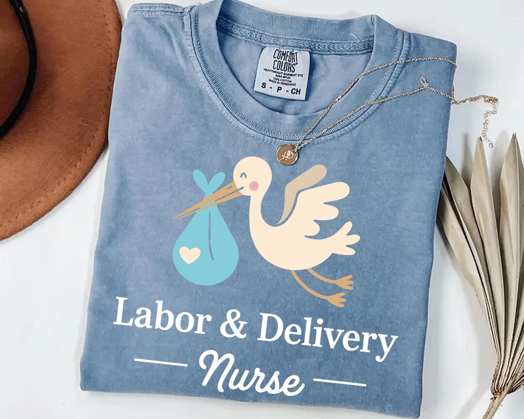 Stork Baby Labor and Delivery Nurse Shirt, OB Nurse Gift - Etsy