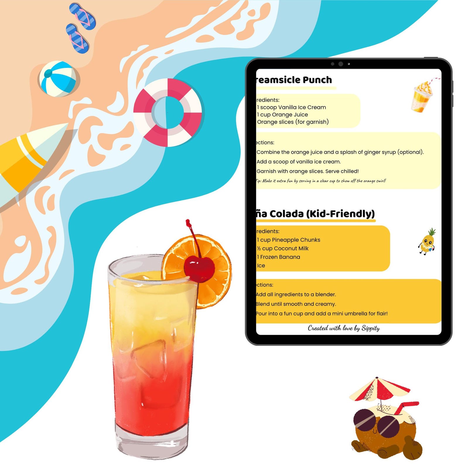 Cool Sips – 12 Refreshing Summer Drink Recipes for Kids (digital ...