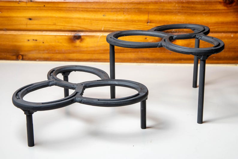 Handmade Horseshoe Dutch Oven Trivet – 2 Height Options – Cast Iron ...