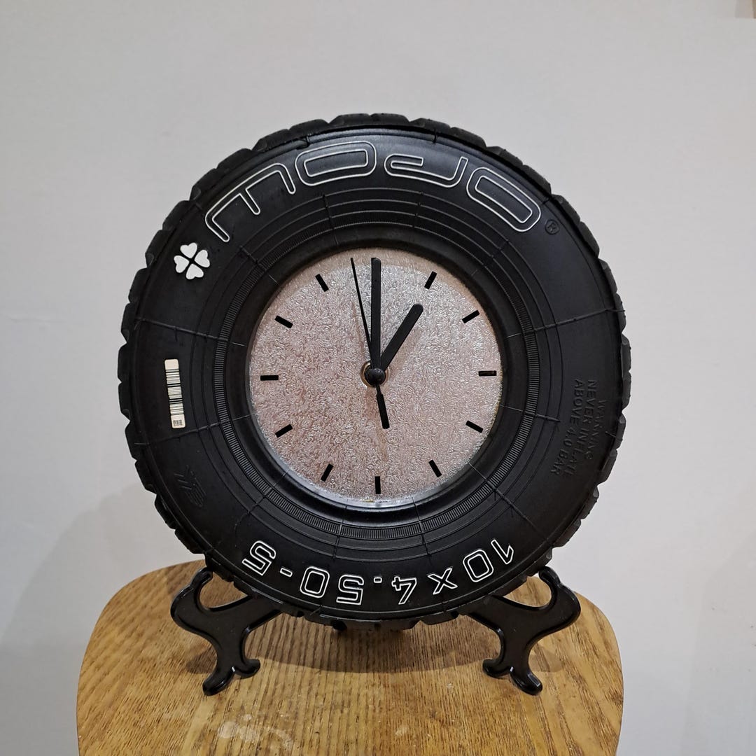 Recycled Tyre Clock - Plain - Etsy