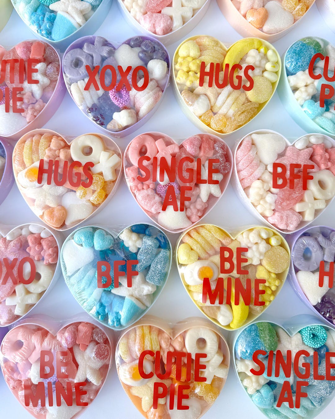 Heart, Conversation Heart Candy Box, Valentine's Day Gift - Etsy