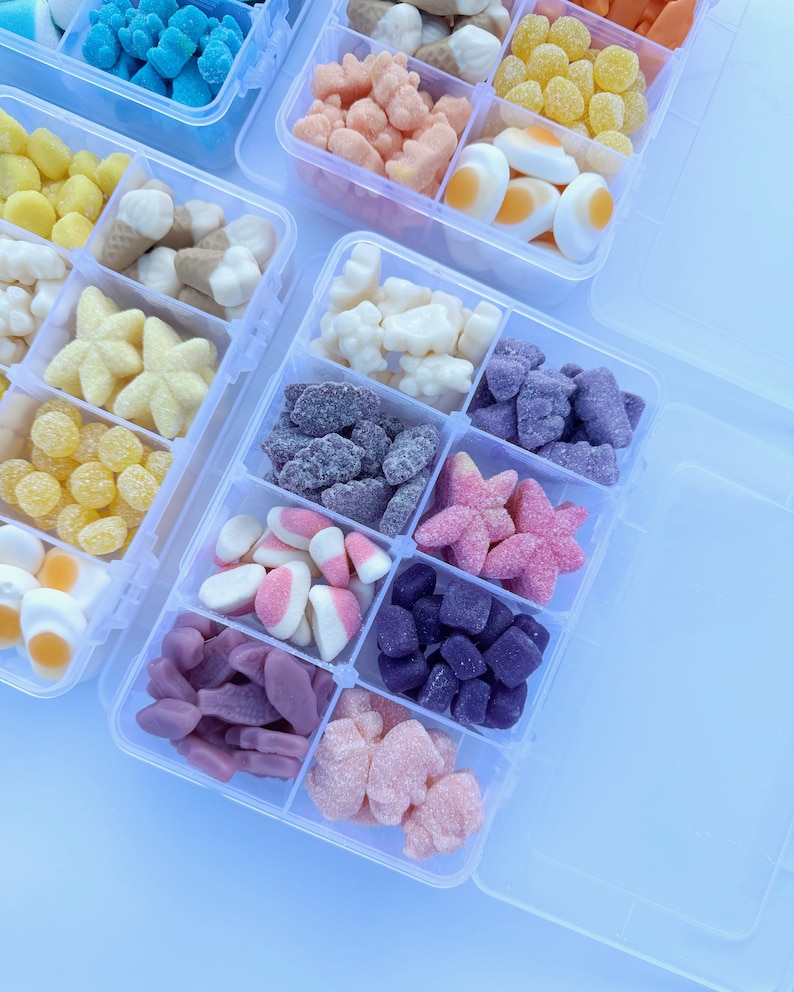 Candy Snackle Box- Custom Candy Colors Available-- Snack Box - Etsy