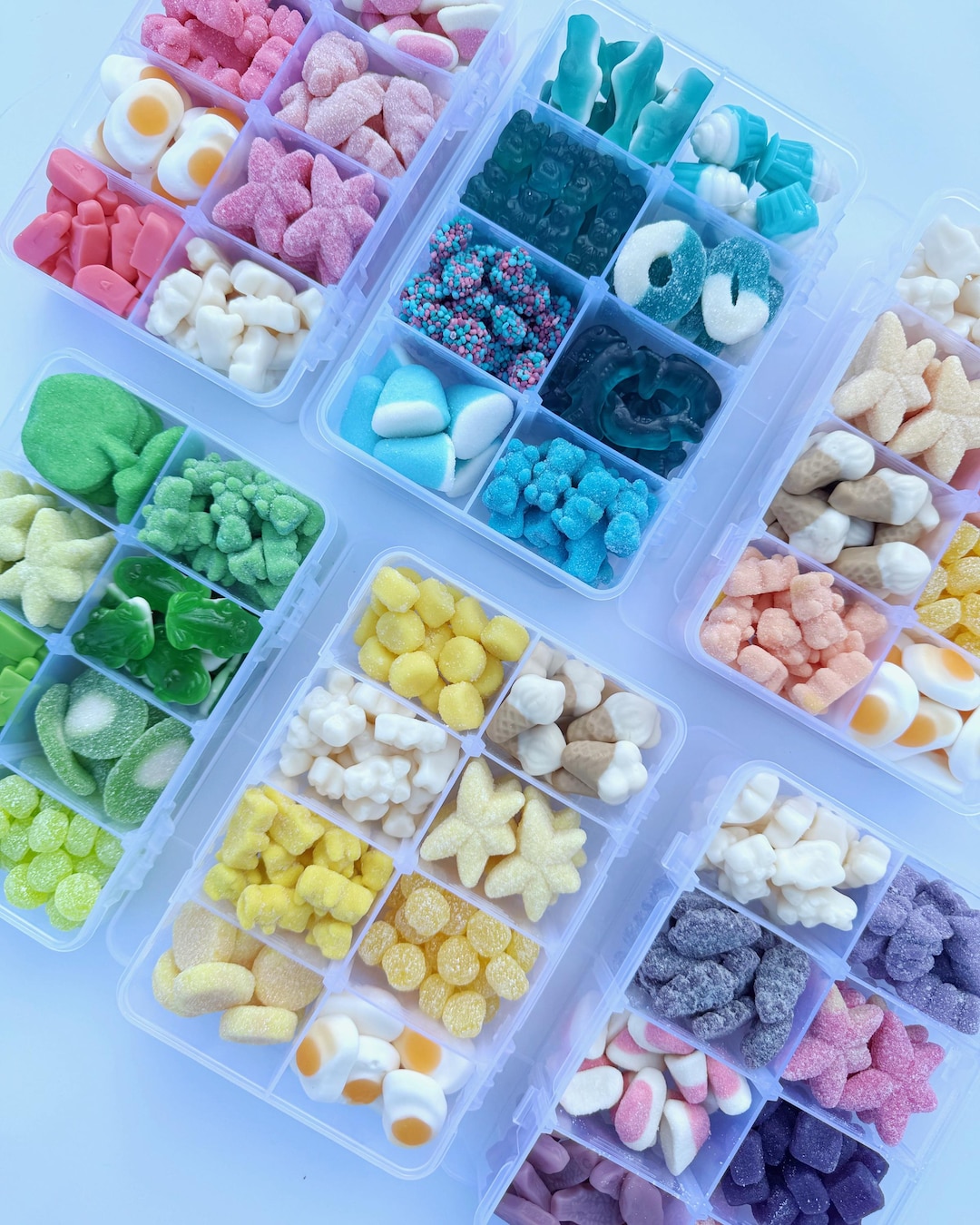 Candy Snackle Box- Custom Candy Colors Available-- Snack Box - Etsy
