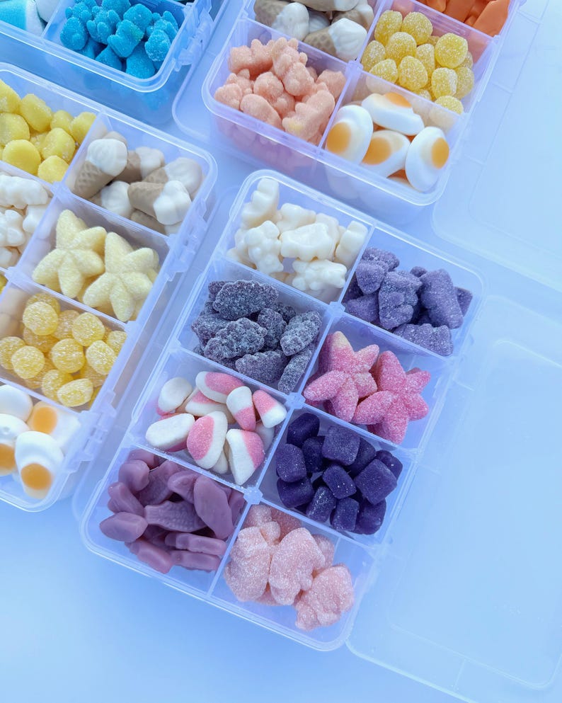 Candy Snackle Box- Custom Candy Colors Available-- Snack Box - Etsy