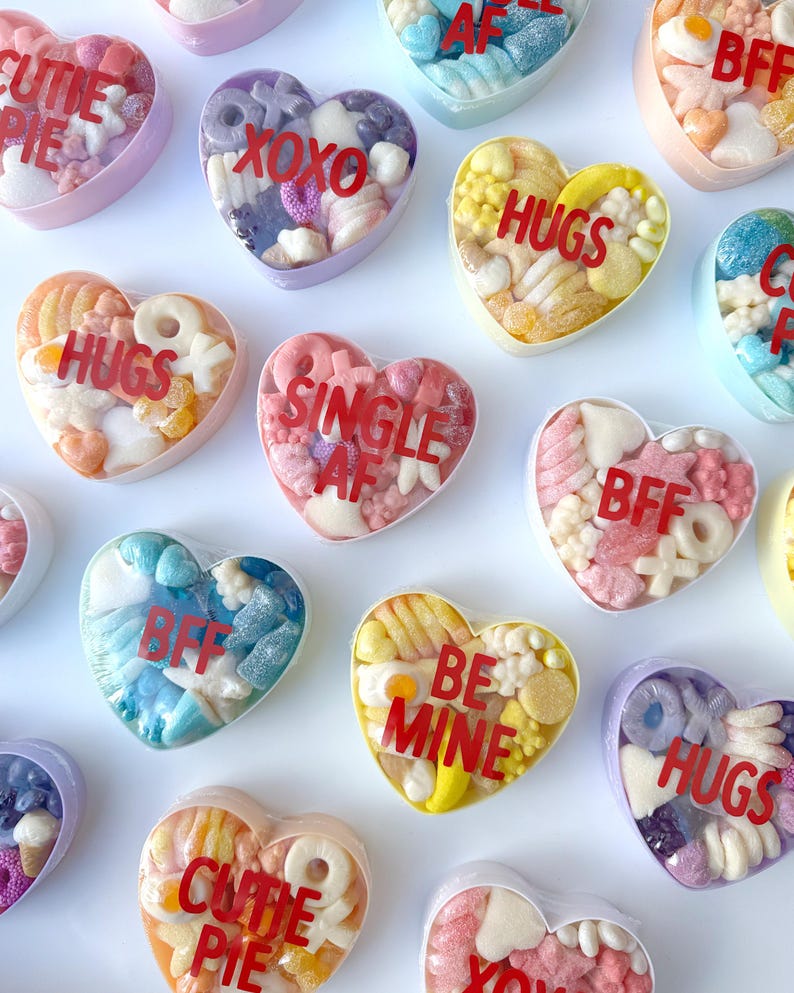 Conversation Heart Candy Box, Custom Valentine's Day Gift - Etsy Canada