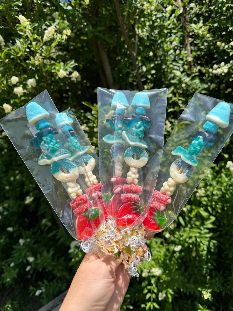 5+ Custom Candy Kabobs Birthday Party Favors Party Decor Birthday Treat ...