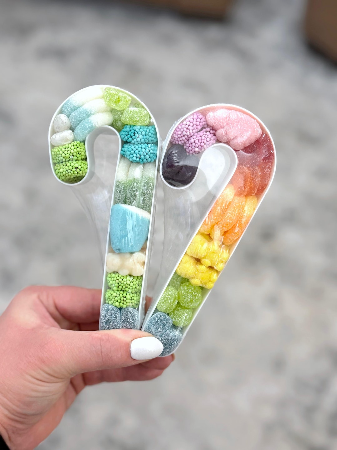 Candy Cane Christmas Candy Tray – 3D Printed Holiday Snack Platter - Etsy