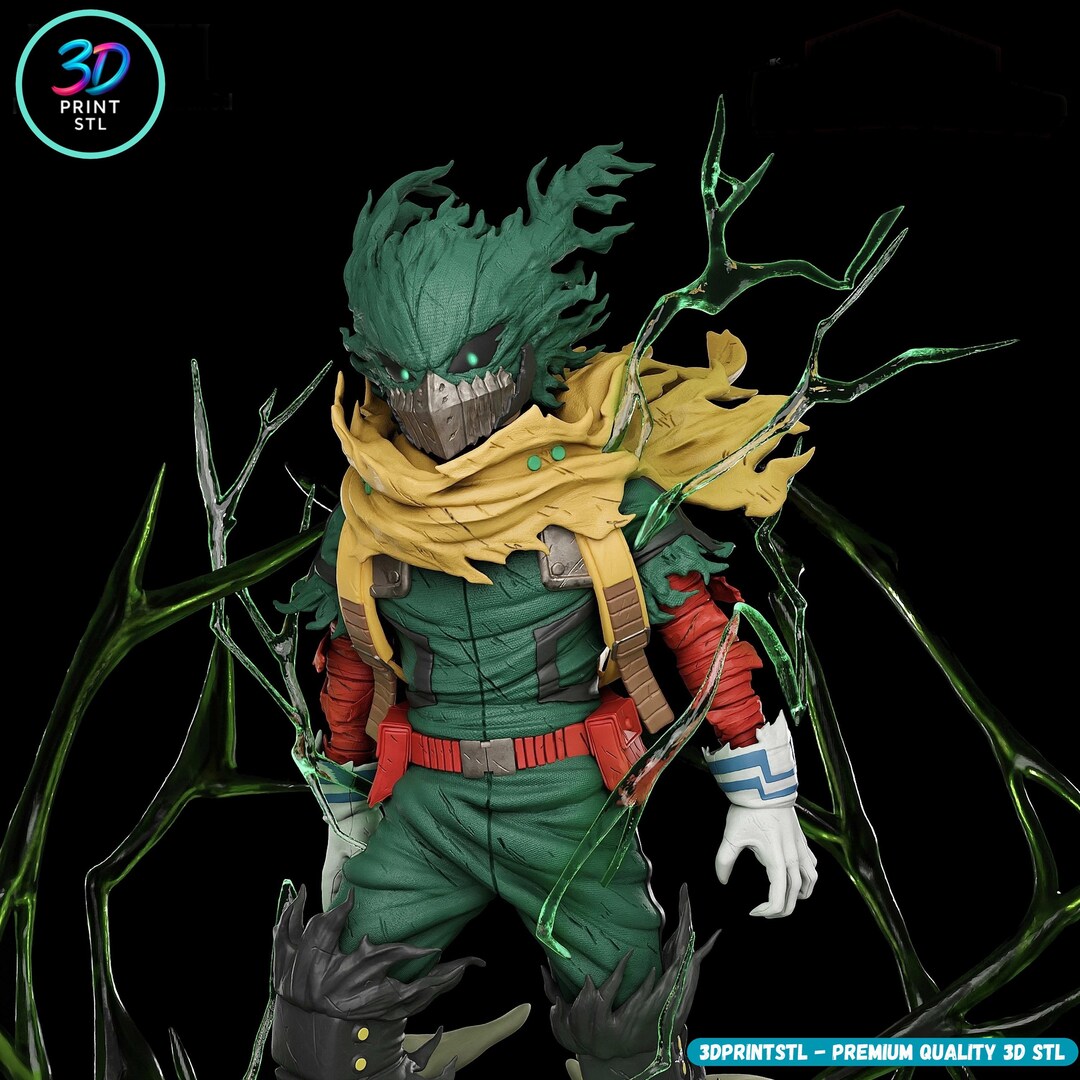 Dark Deku STL 3D Print File | My Hero Academia 3D Printable Figurine ...
