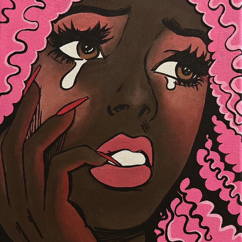 Crying Comic Girl - Etsy