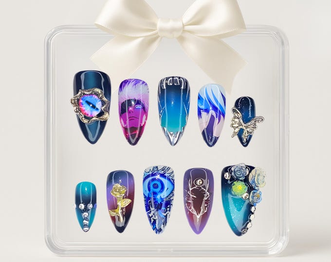 Gojo Satoru Press on Nails - Etsy Canada