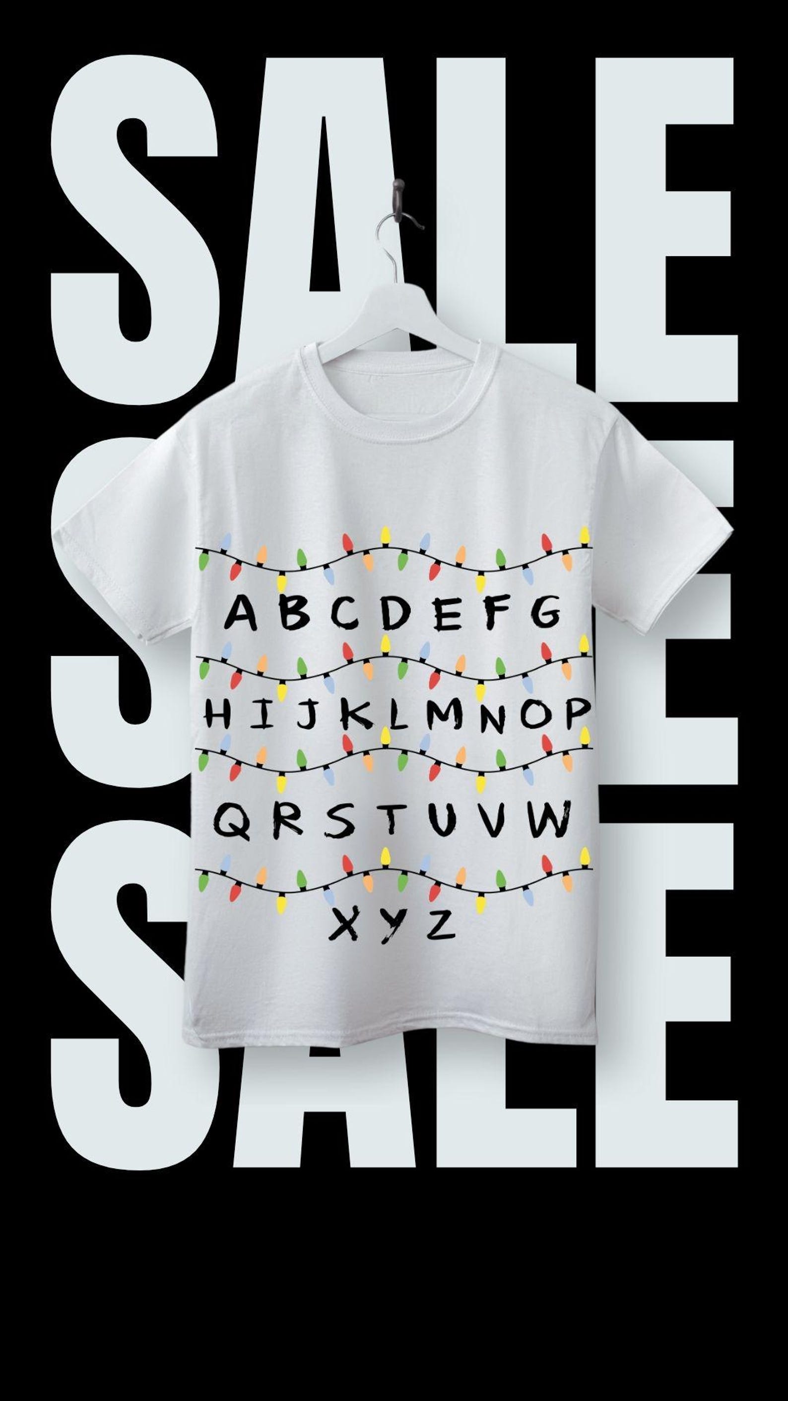 Stranger Things Lights Alphabet SVG PNG | Retro Wall Art Letter Set ...