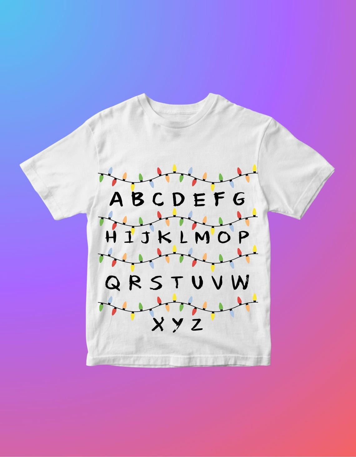 Stranger Things Lights Alphabet SVG PNG / Set di lettere per ...