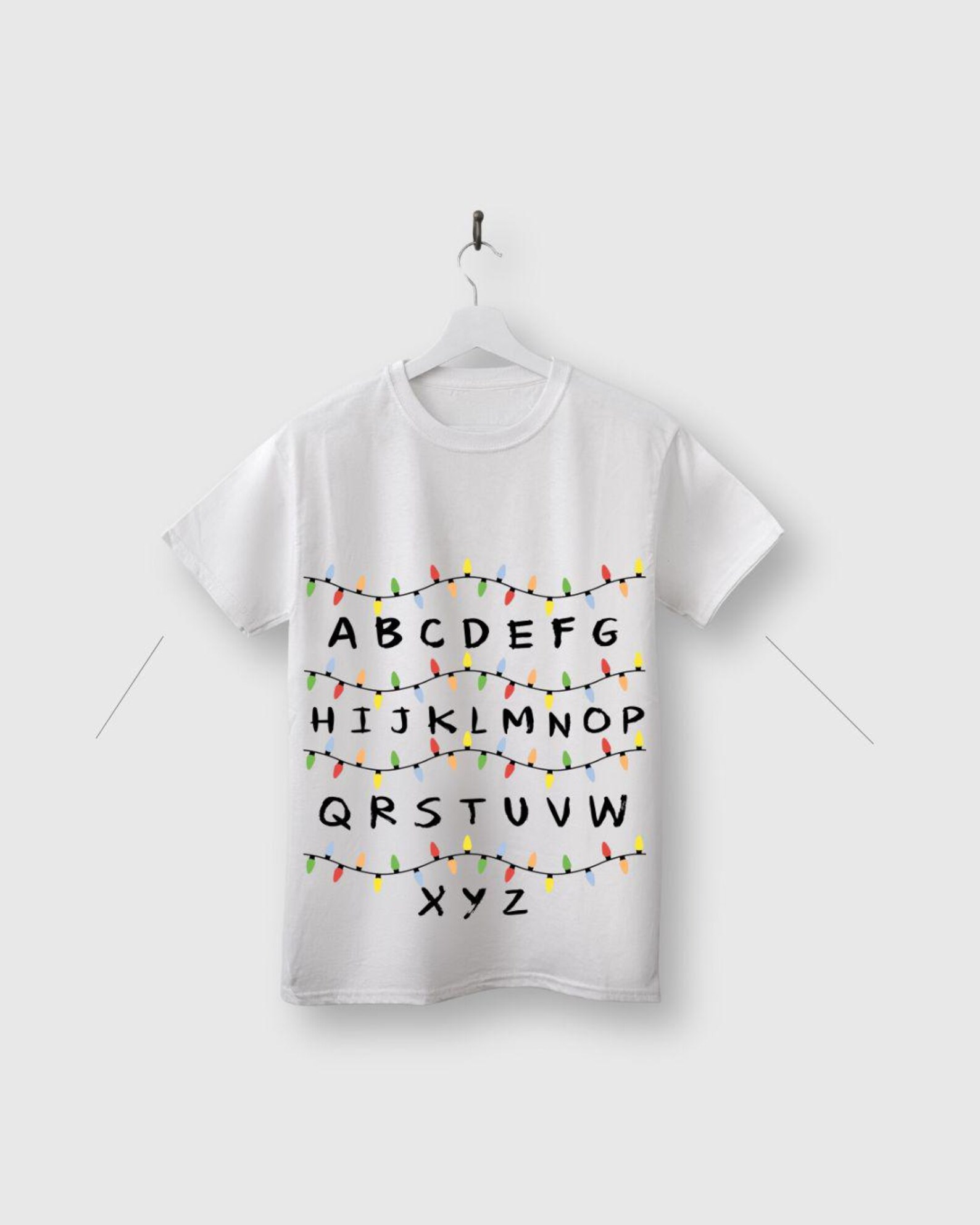 Stranger Things Lights Alphabet SVG PNG | Retro Wall Art Letter Set ...