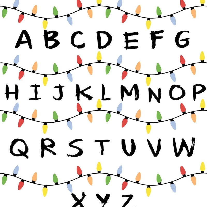 Strangers Things Christmas Lights - Etsy
