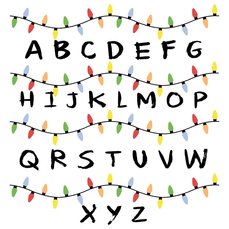 Stranger Alphabet - Etsy