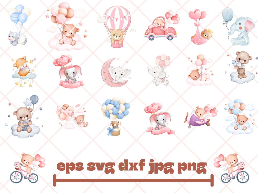 Baby Pooh Svg Bundle, Instant Download, Bundle for Cricut, Silhouette ...