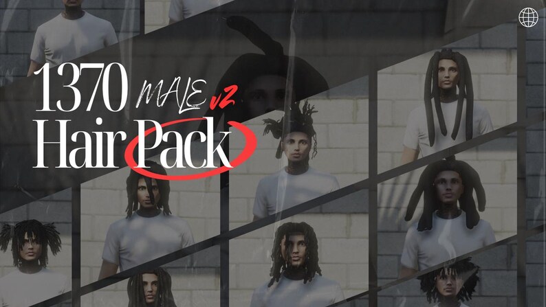 Male Hairstyle Pack V2 | +127 Hairstyles (MP Male) | Fivem GTA V RP ...