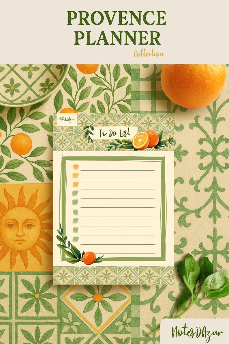 Printable to Do List, A4/letter, Notes, Organization, Undated Note ...