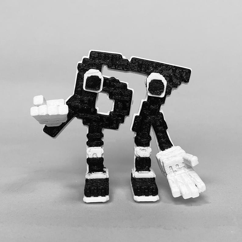 Pixel Brainrot 67 Figure | Brainrot Meme Decor, "sixty-seven ...