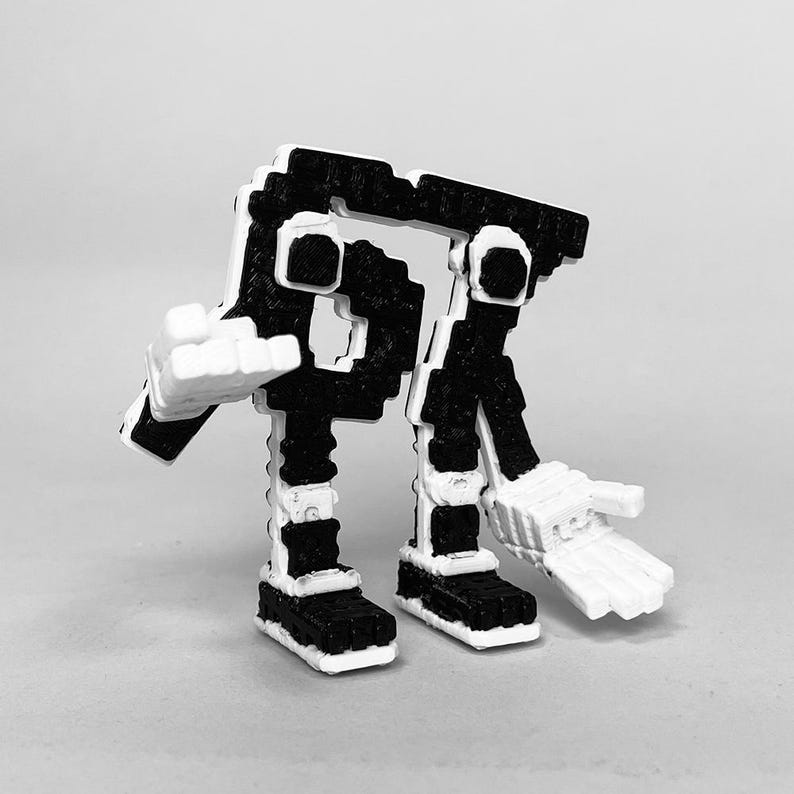 Pixel Brainrot 67 Figure | Brainrot Meme Decor, "sixty-seven ...