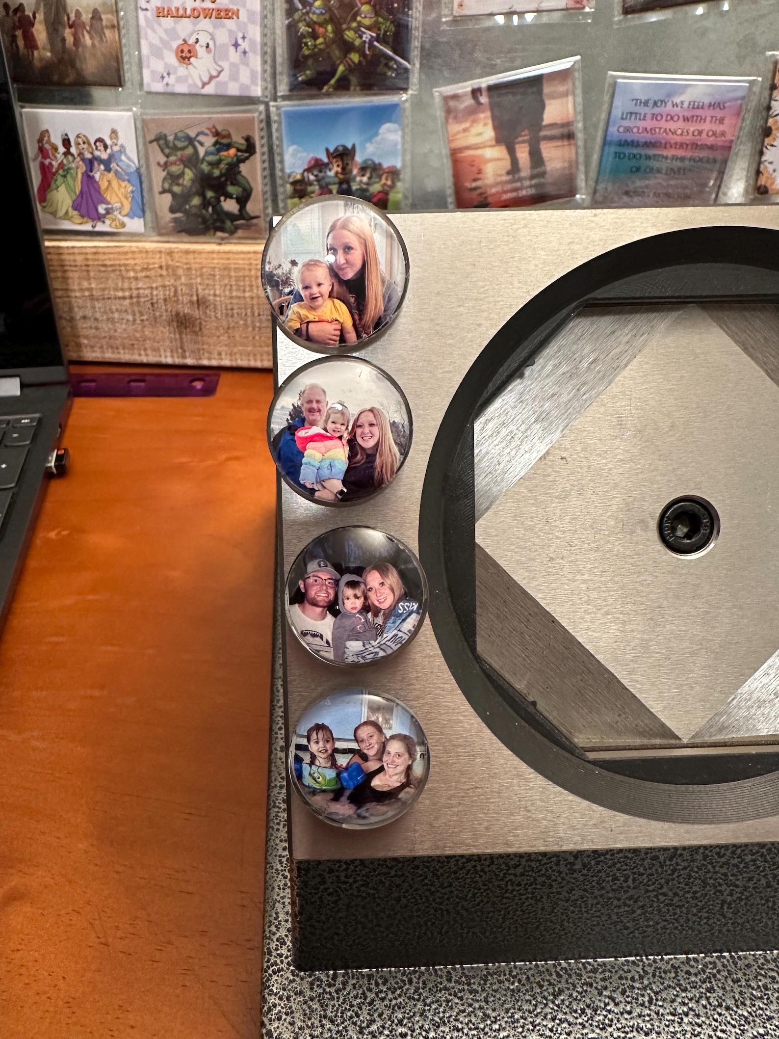 Custom Photo Magnets: Round Glass Magnets, Personalized Gift - Etsy
