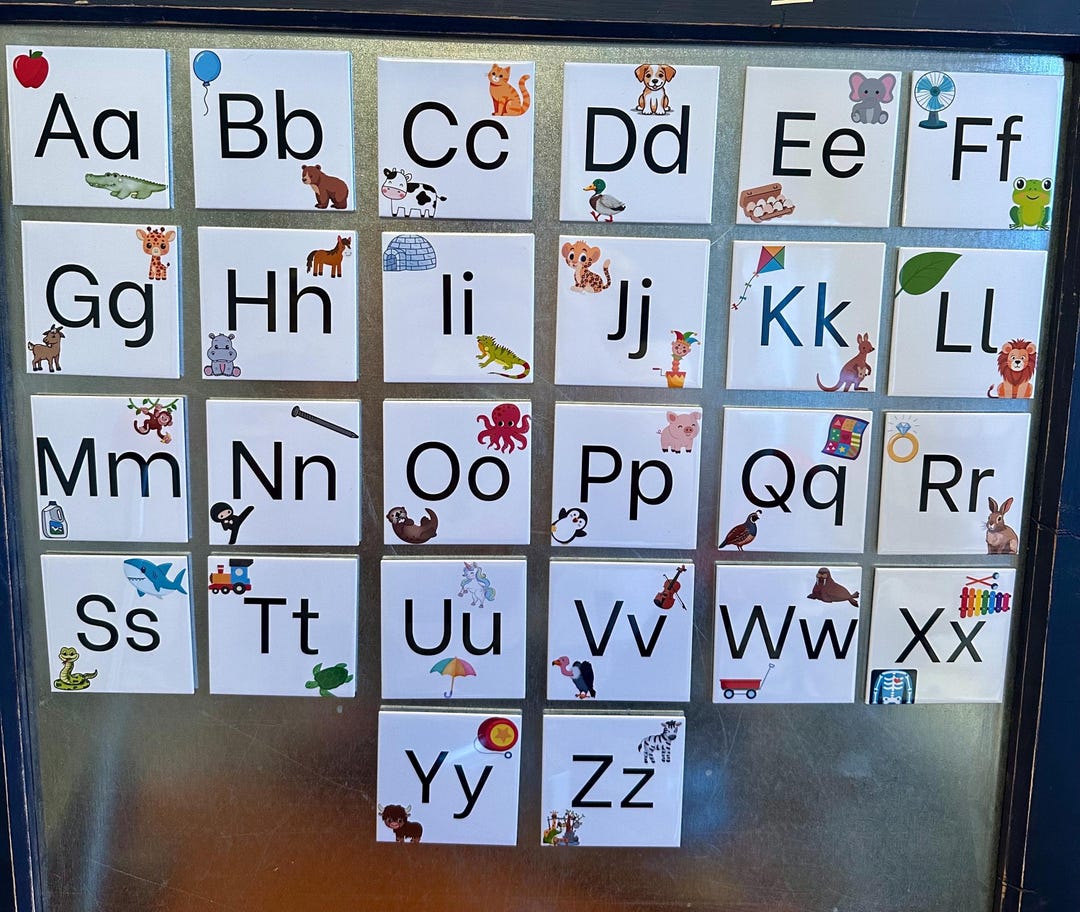 Alphabet Magnets 2.5”x2.5”, ABC, Letter Learning, Classroom Supplies - Etsy