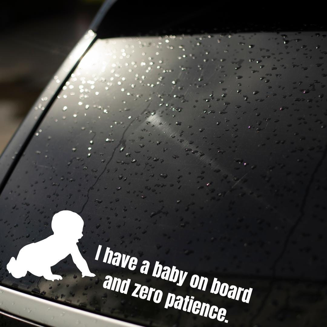 Funny Baby on Board Car Decal - Etsy