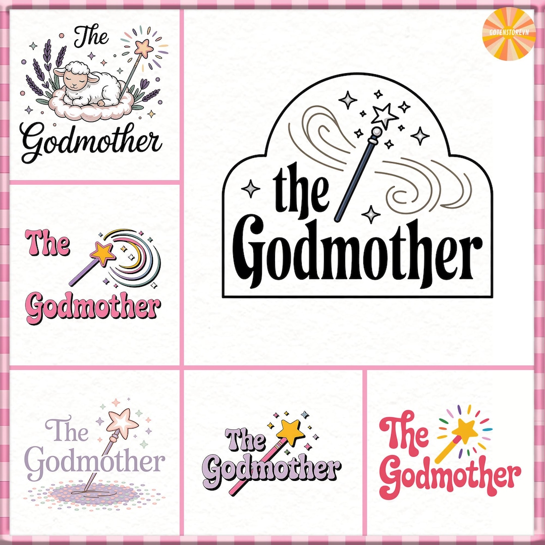 God Mama PNG Bundle, Godmother Png, Fairy Godmother Png, Baptism Png ...
