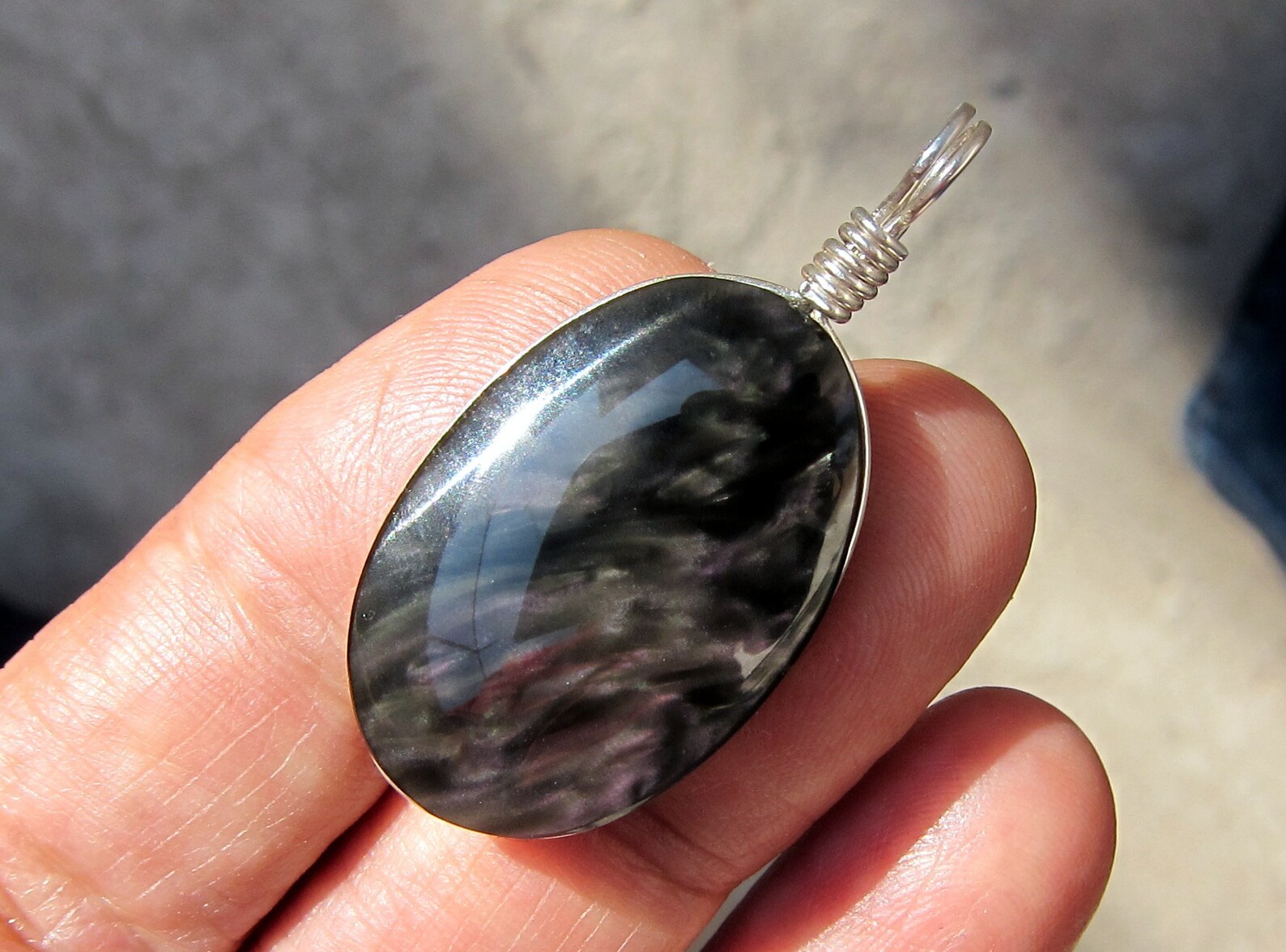 Obsidian Pendants Obsidians Jewelry Gemstone Pendants - Etsy