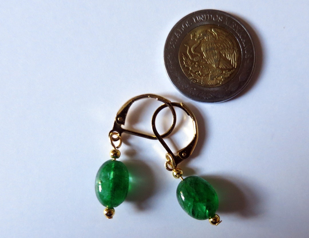 Emerald Earrings the Birth Gem of May - Etsy