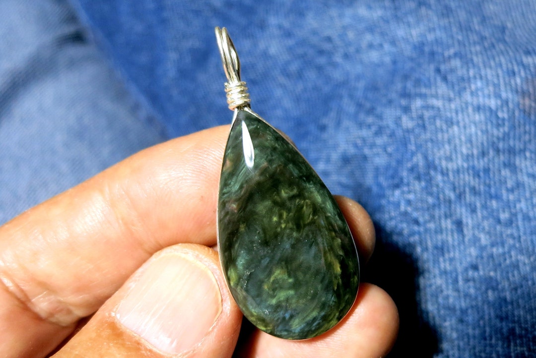 Lucky Talisman Obsidian Pendant Obsidian Necklace - Etsy