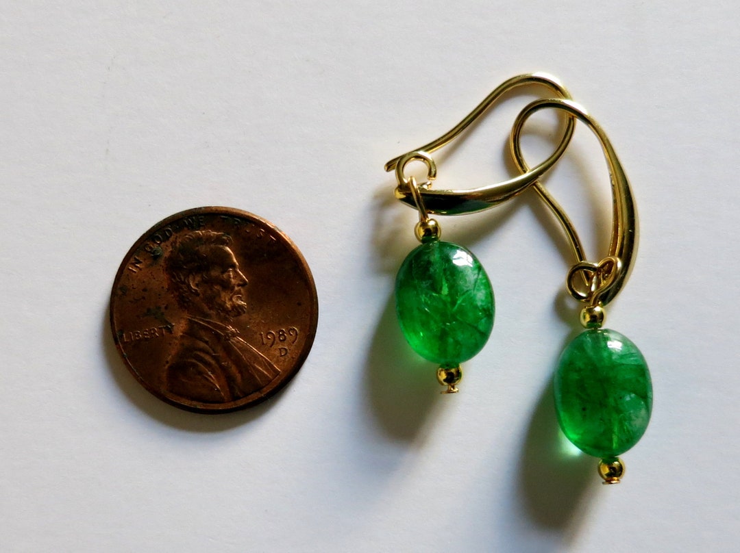 Emerald Earrings the Birth Gem of May - Etsy