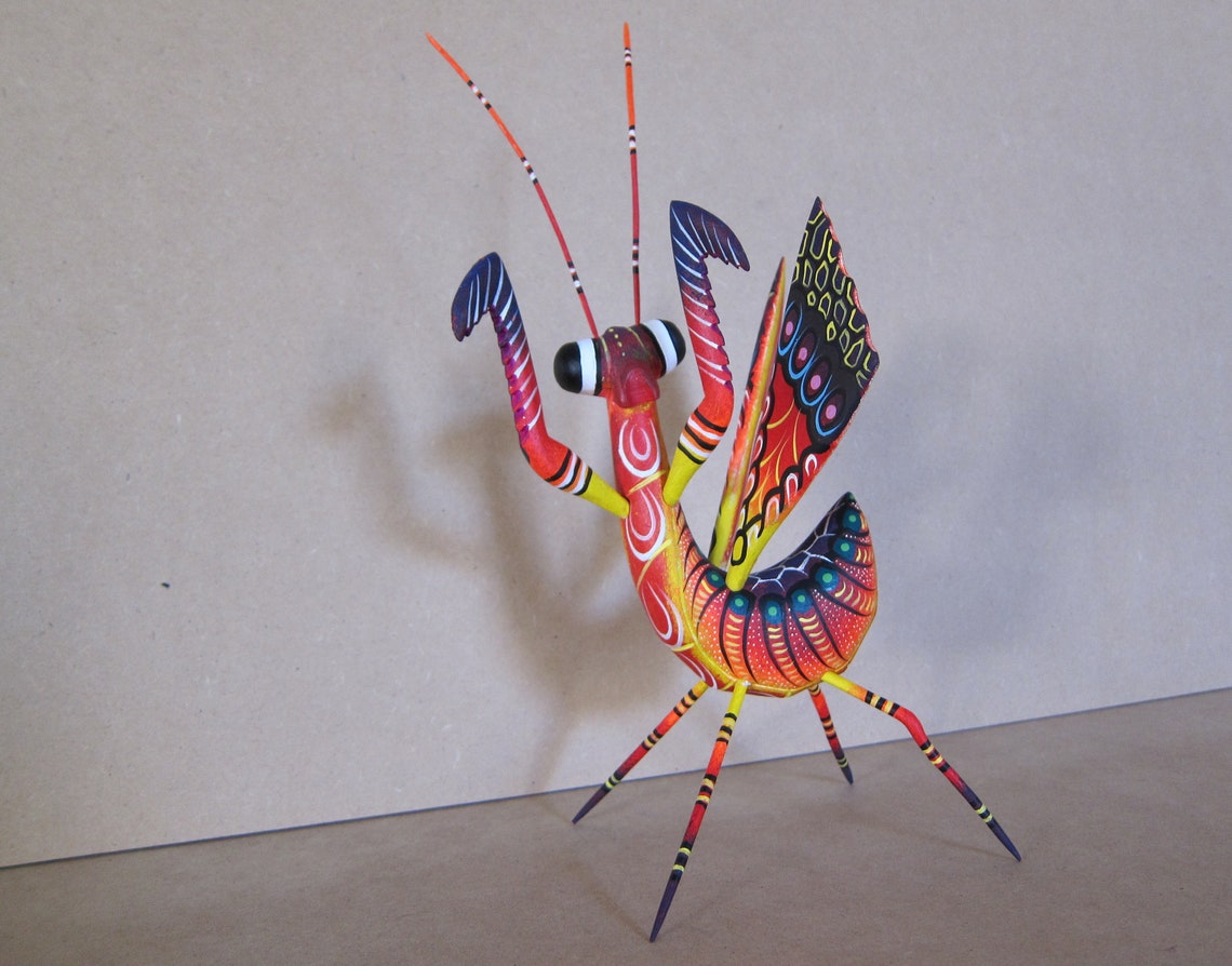 Wooden Mexican Figures Insect Sculpture Art of Oaxaca - Etsy