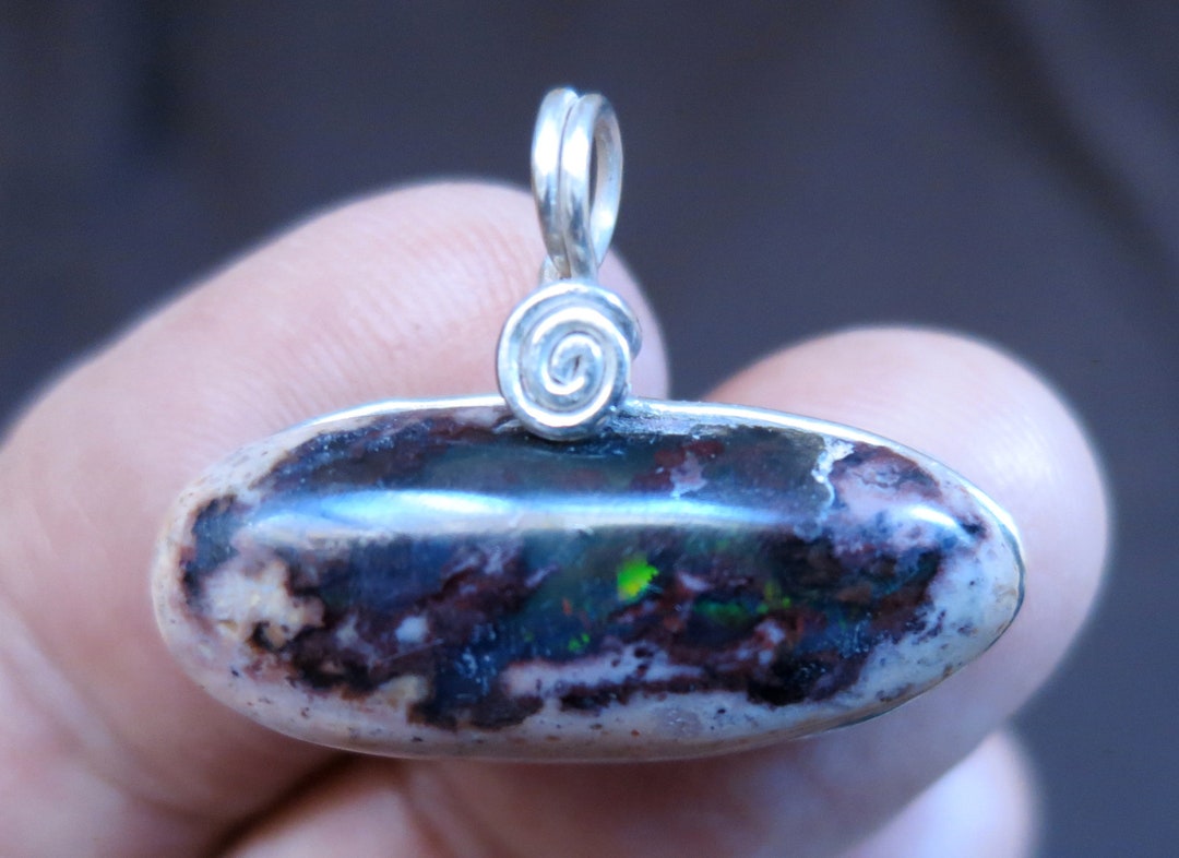 Mexican Opals Mexican Fire Opal Fire Opal Pendant Fire Opal Necklace - Etsy