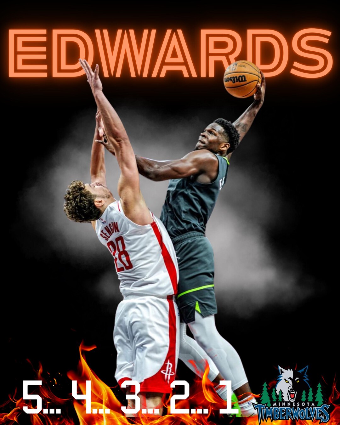 Anthony Edwards Retro 90s Poster - Etsy