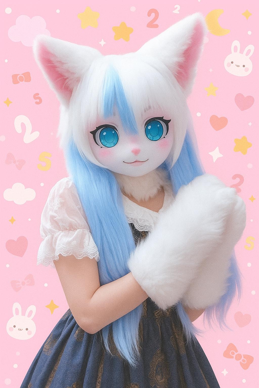 Fursuit Cosplay Helmet Fur Costume Paw Head Base Comiket Fur Kig ...