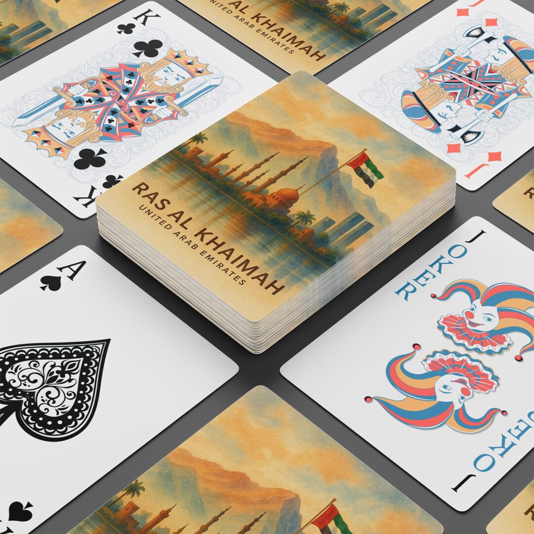 Ras Al Khaimah RAK Poker Playing Cards Set, Unique Design, Ideal for ...