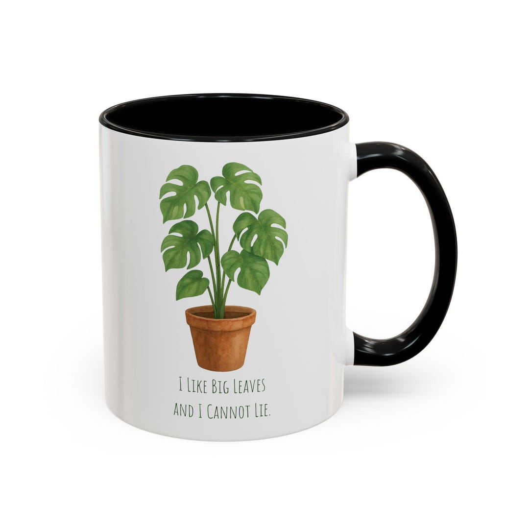 Monstera Plant Mug: Funny Botanical Coffee Cup, Sassy Plant Lover Gift ...