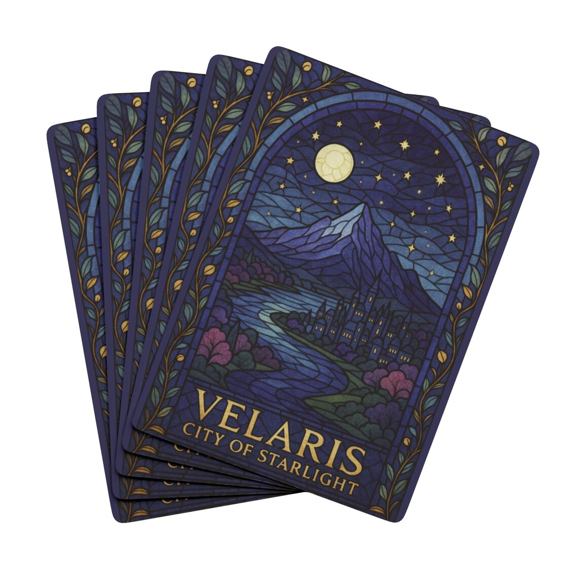 Velaris Playing Cards: ACOTAR Night Court, Bookish Fantasy Card Game - Etsy